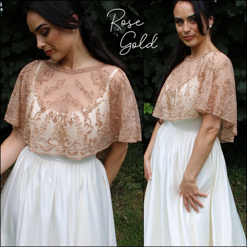 Luxury Beaded Wedding Cape / Premium Bridal Gown Topper / - Etsy