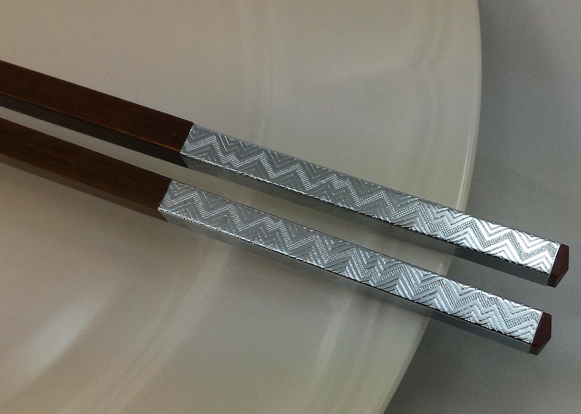 Unique Chopstick Design 2 pr fancy wooden reusable Chinese | Etsy