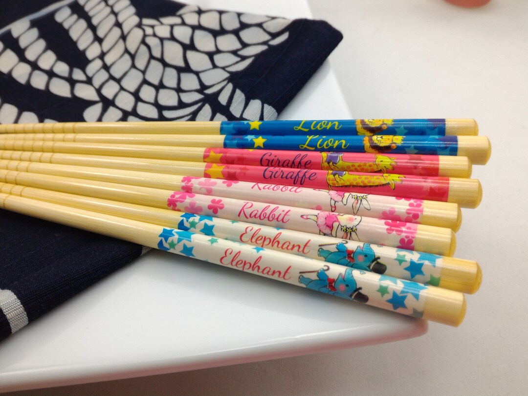 Children's Chopsticks, Fun Chopsticks, 4 Pair Chopstick Package. Kid's ...