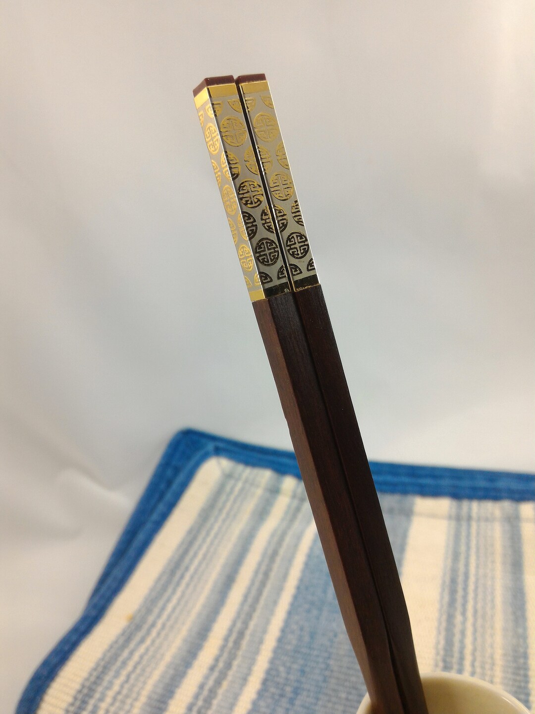 Elegant Golden Chopstick Set. Perfect Unique Wedding Shower Gift. Also ...