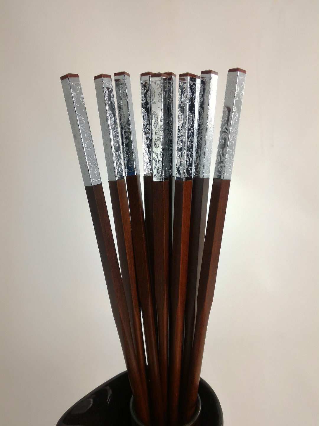 Fancy Chopsticks, Rose Sandal Wood Color, Gift for Him, Gift Set for ...