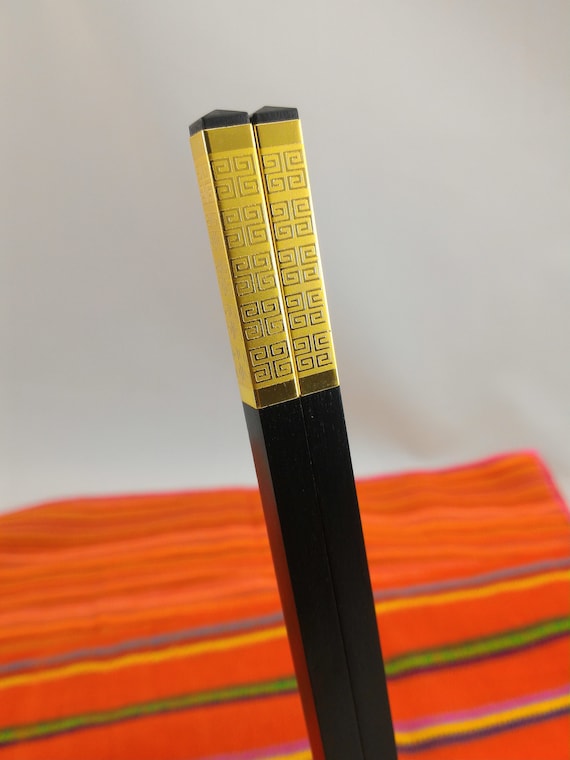 Luxurious Chopstick Set Fancy Ornamental Gold. A Stunning | Etsy