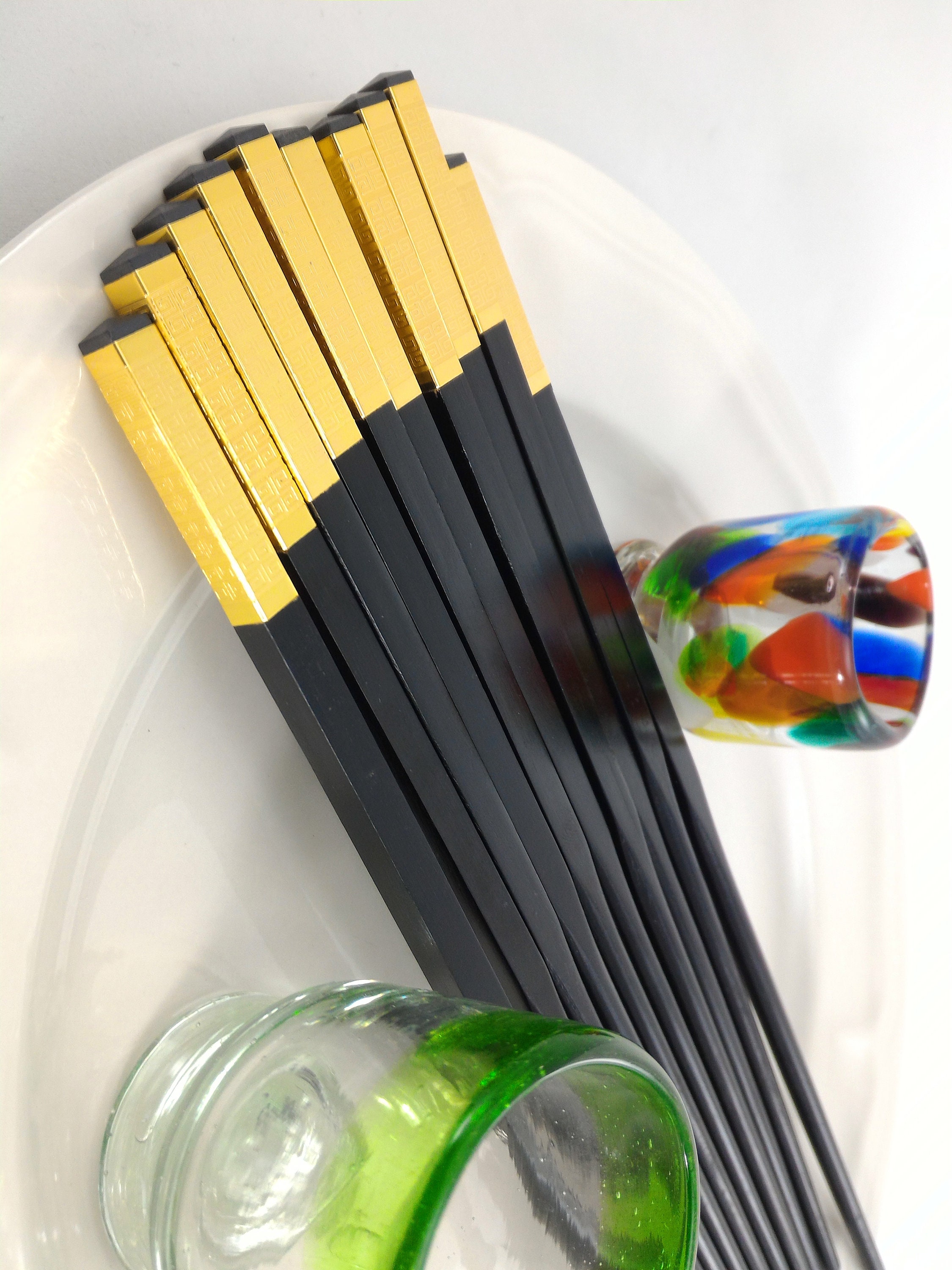 Luxurious Chopstick Set Fancy Ornamental Gold. A Stunning | Etsy