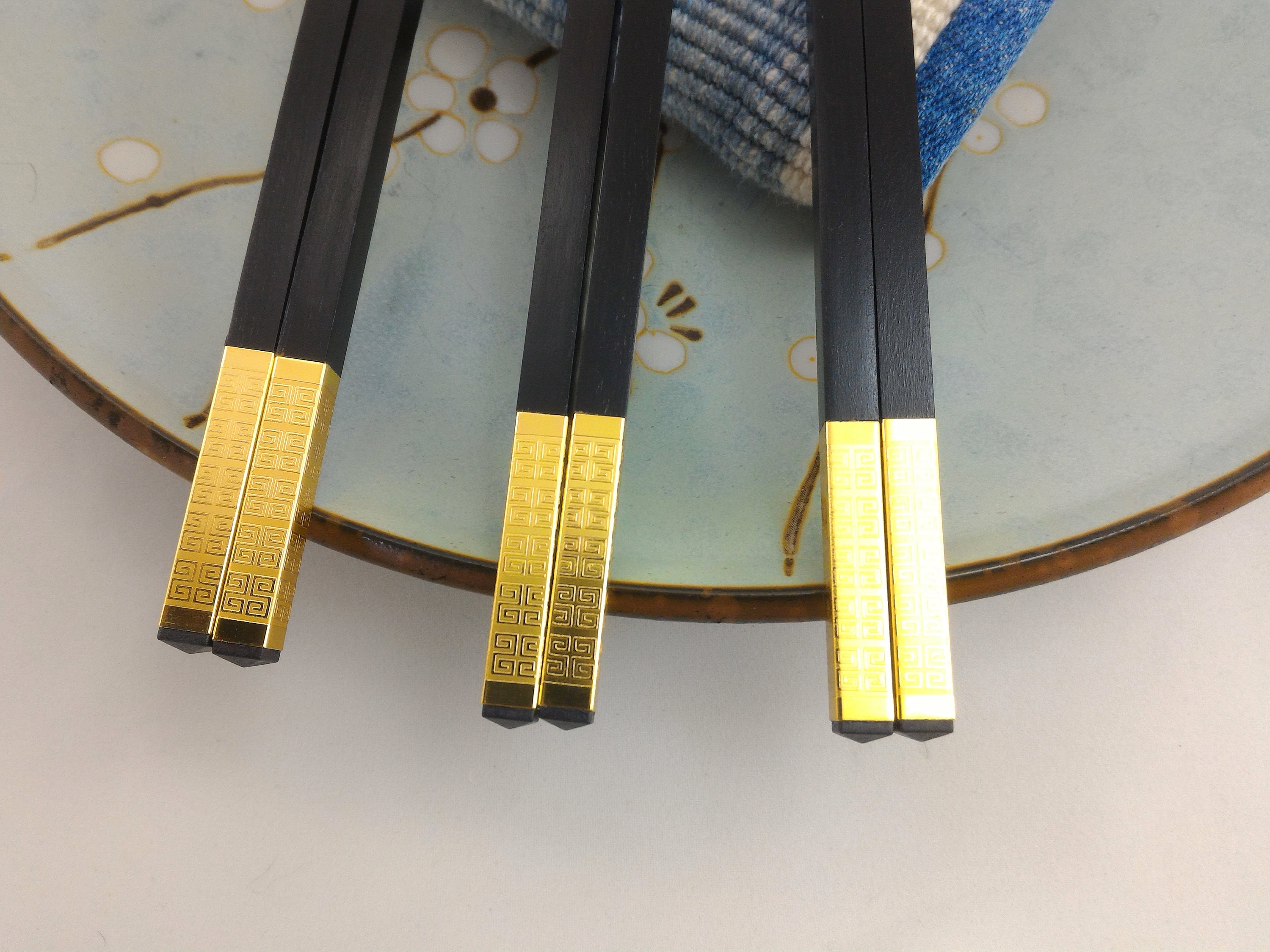 Luxurious Chopstick Set Fancy Ornamental Gold. A Stunning | Etsy