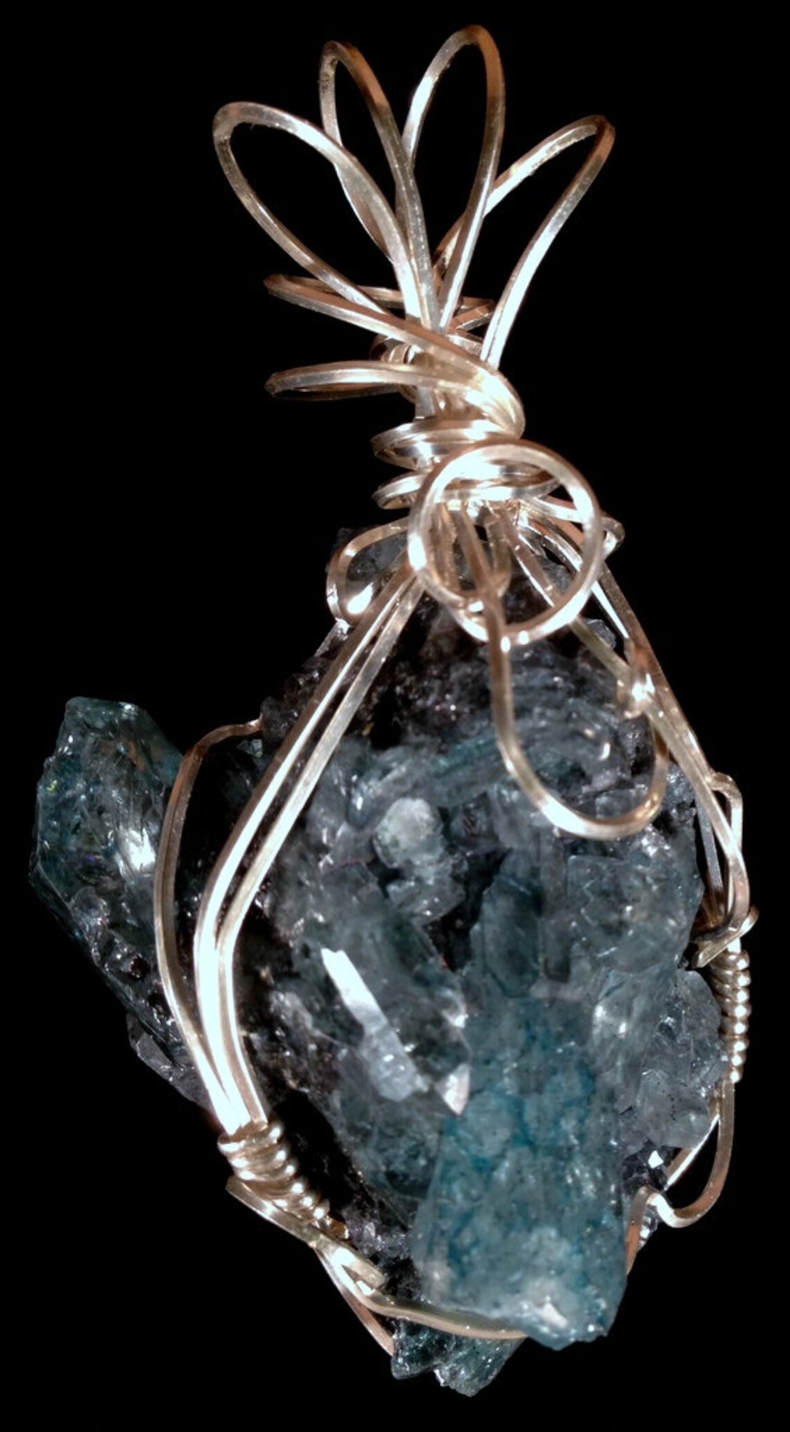 Lovely Large Reversible Dark Blue Teal Crystal Quartz - Etsy