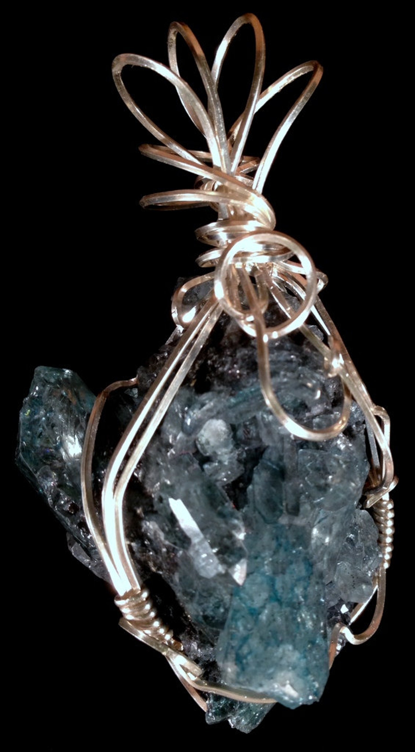 Lovely Large Reversible Dark Blue Teal Crystal Quartz - Etsy