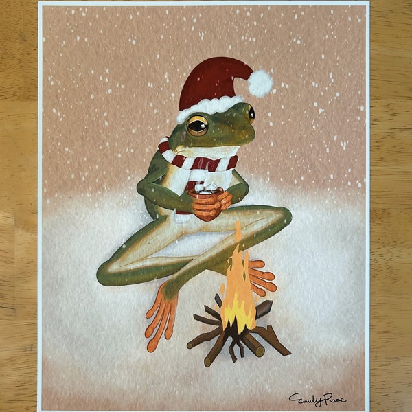 Christmas Frog - Etsy
