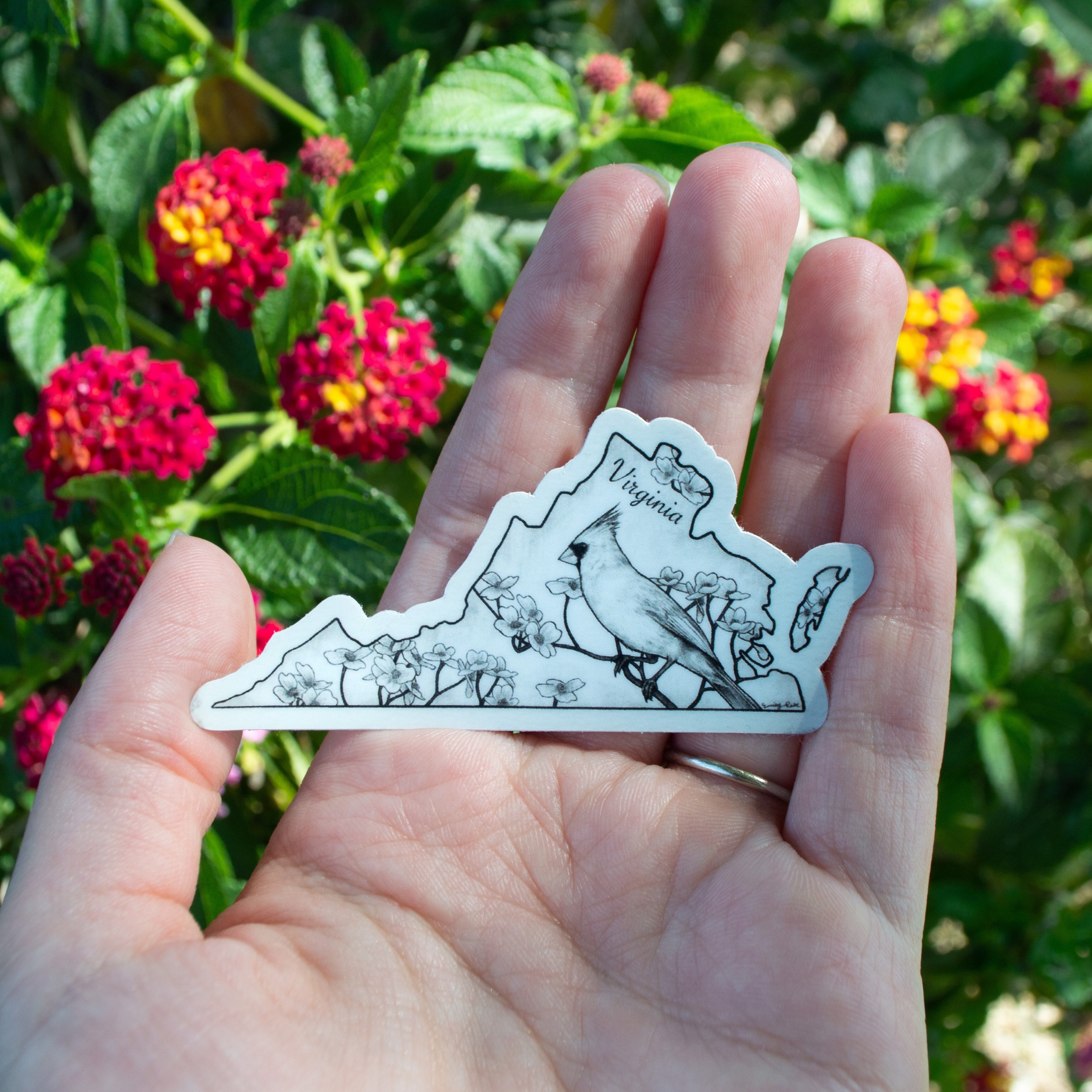 Virginia Sticker Virginia State Sticker Sticker Decal State - Etsy