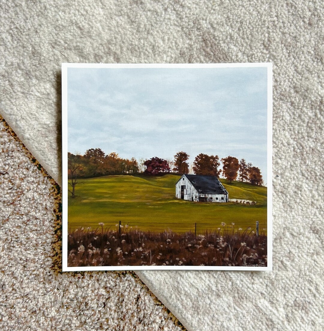 Resolute, Fine Art Print, Midwest Painting, Farm Scene, Barn, Cottage ...