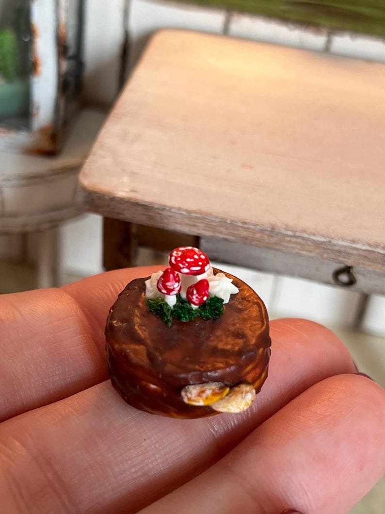 Miniature Forest Cakes, Dollhouse, Doll, Goblincore, Cottage, Mushrooms ...