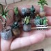 Miniature Set Palms Cacti Plants Wooden Boxes Dollhouse Scale 1/12 - Etsy