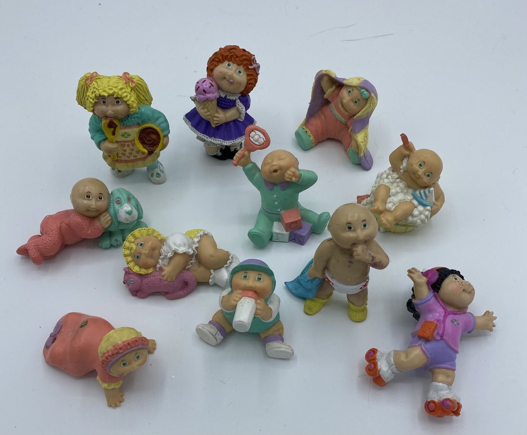 1980's Vintage Cabbage Patch Figurine Lot, Vintage Rubber Cabbage Patch ...