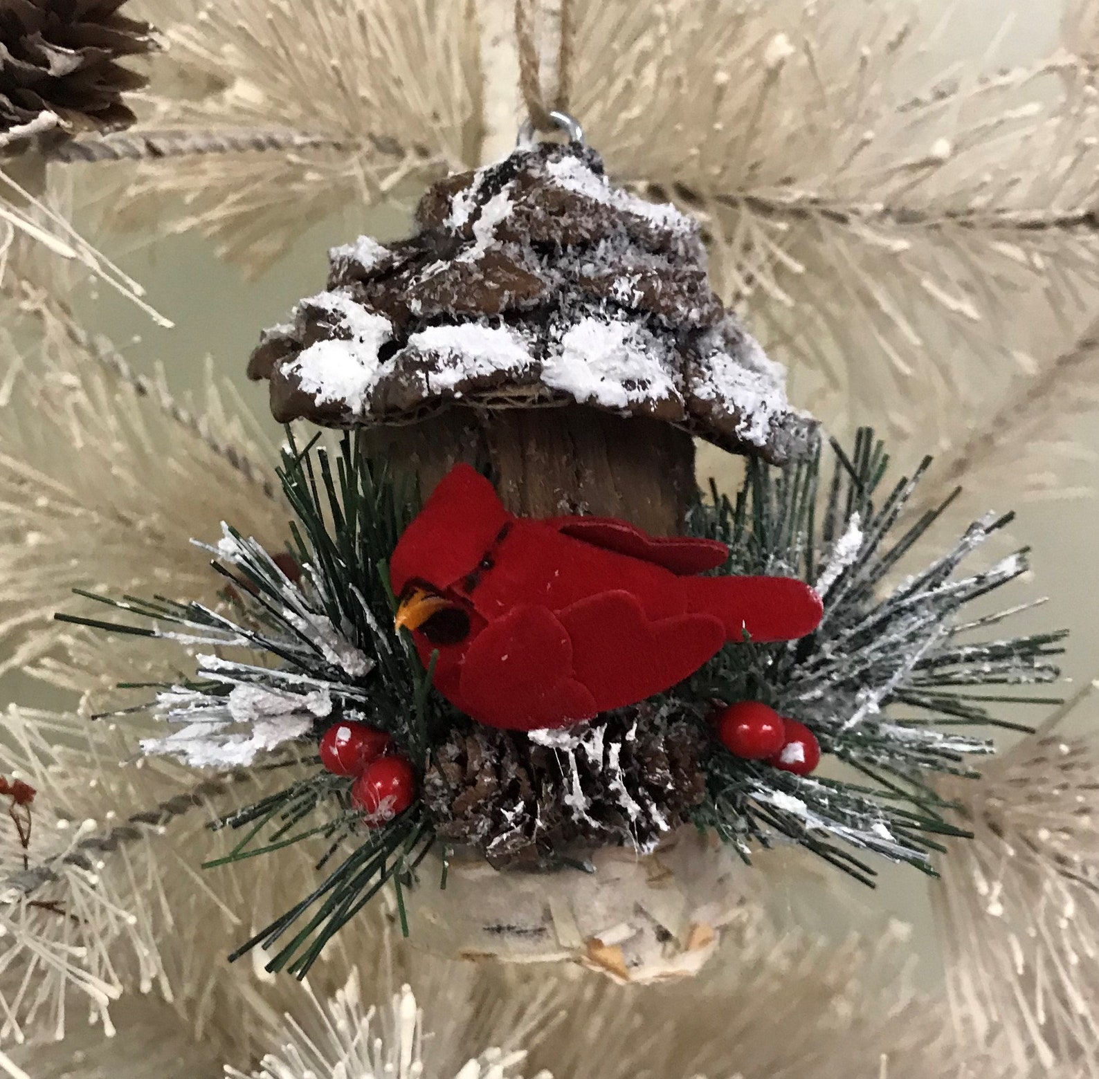 Cardinal Christmas Ornaments Cardinal Ornaments Country - Etsy