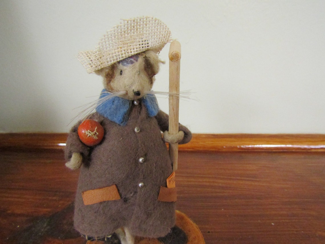 Rare Vintage Mouse Doll Handmade in England by Diane Freeman - Etsy