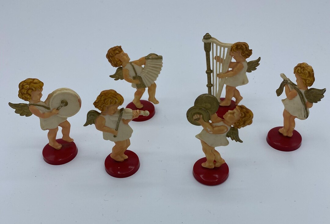 6 Vintage German Angel Cake Toppers, Vintage Cherub Cake Toppers - Etsy