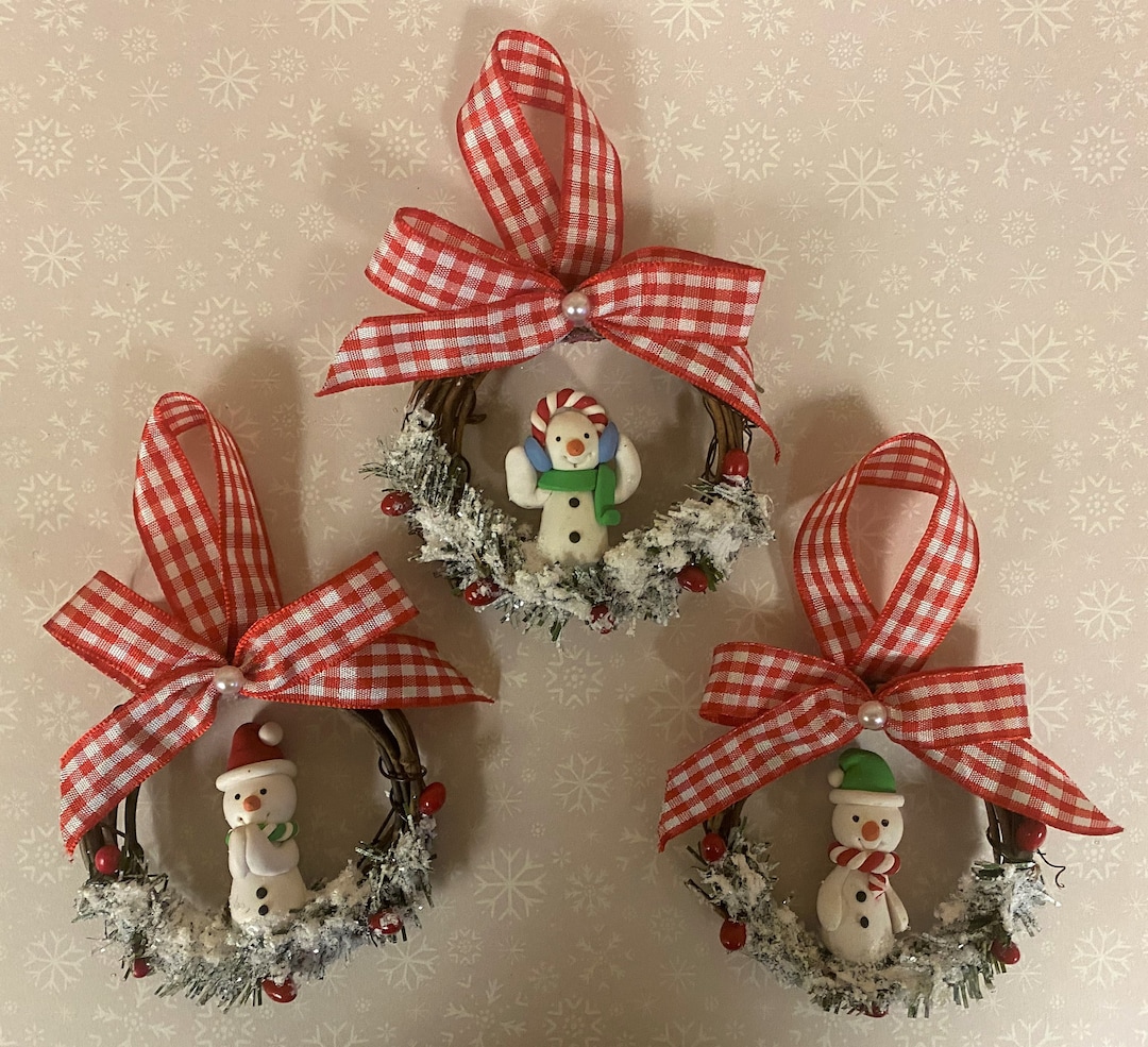 Snowman Christmas Ornaments, Snowman Decor, Snowman Ornament Set ...