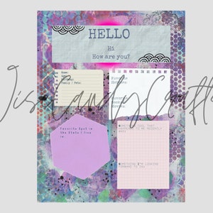 Printable Pen Pal Template Easy Intro Letter Minimalist - Etsy Canada