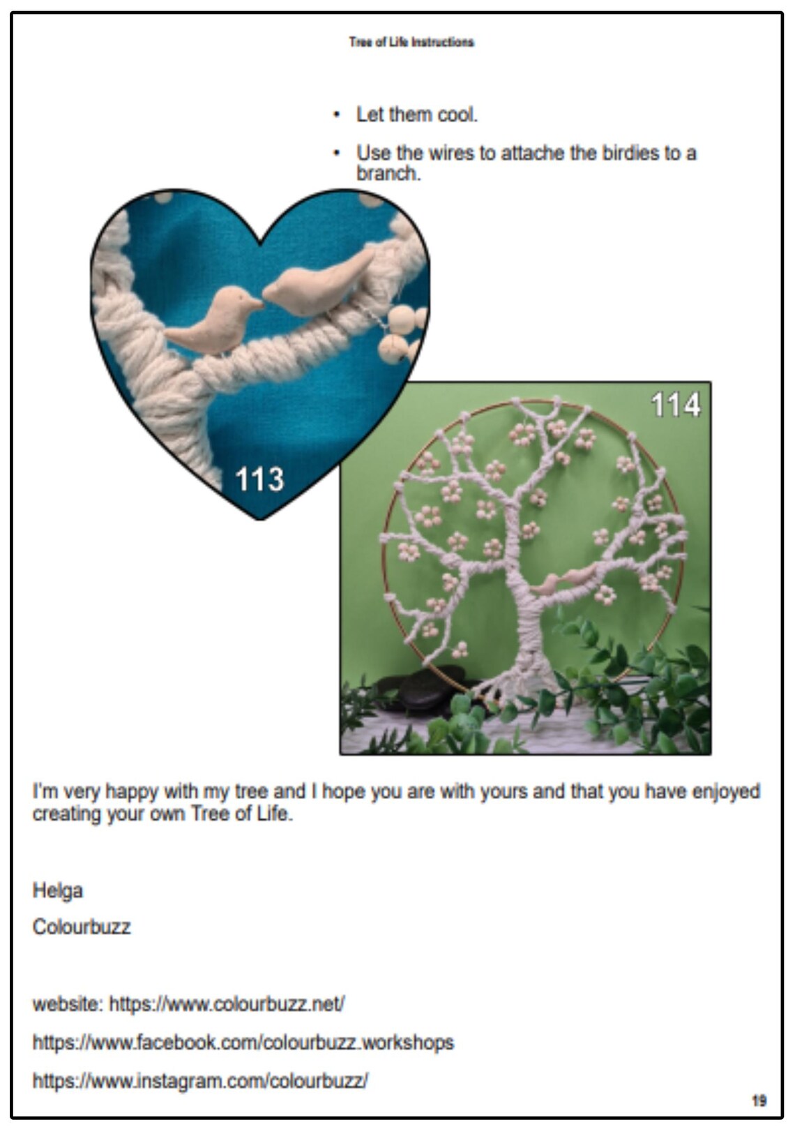 Tree of Life Instructions - Etsy