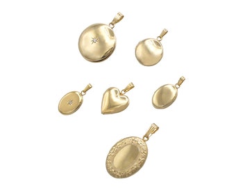 14k Gold Locket - Etsy