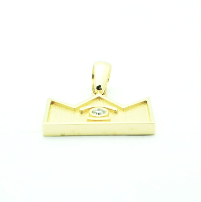 Joey Badass Crown Pendant 10k 14k Yellow Gold Silver With - Etsy
