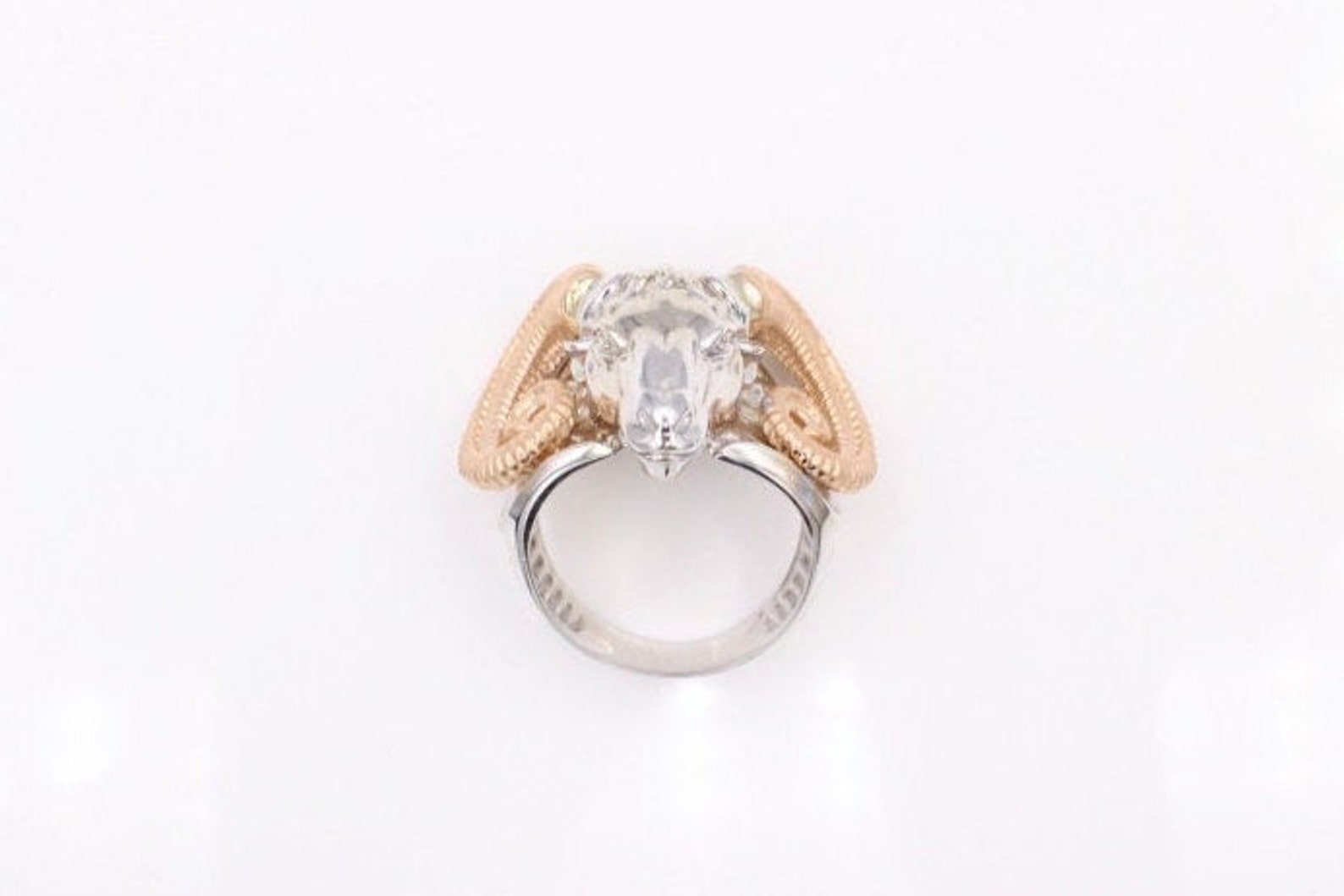 Ram Ring Ram Head Ring Aries Ring Ram Viking Ring in 14K | Etsy