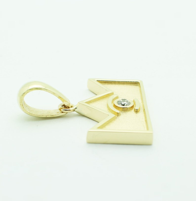 Joey Badass Crown Pendant 10k 14k Yellow Gold Silver With Diamond Eye ...