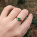 Beautiful Antique Signet Ring in 18k Gold With Green Paste Stone - Etsy