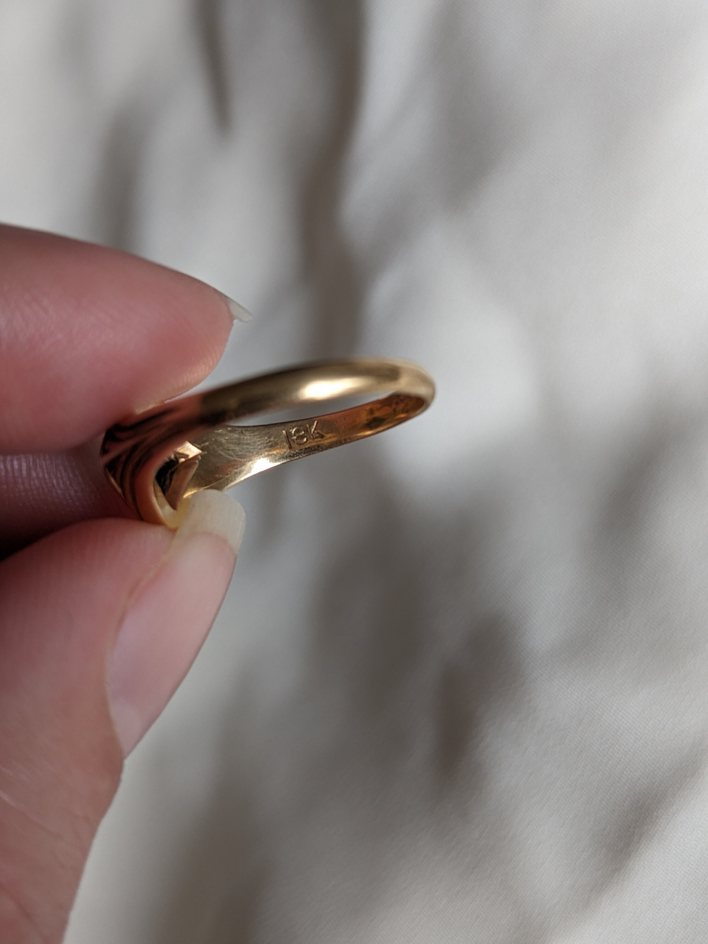 Beautiful Antique Signet Ring in 18k Gold With Green Paste Stone - Etsy