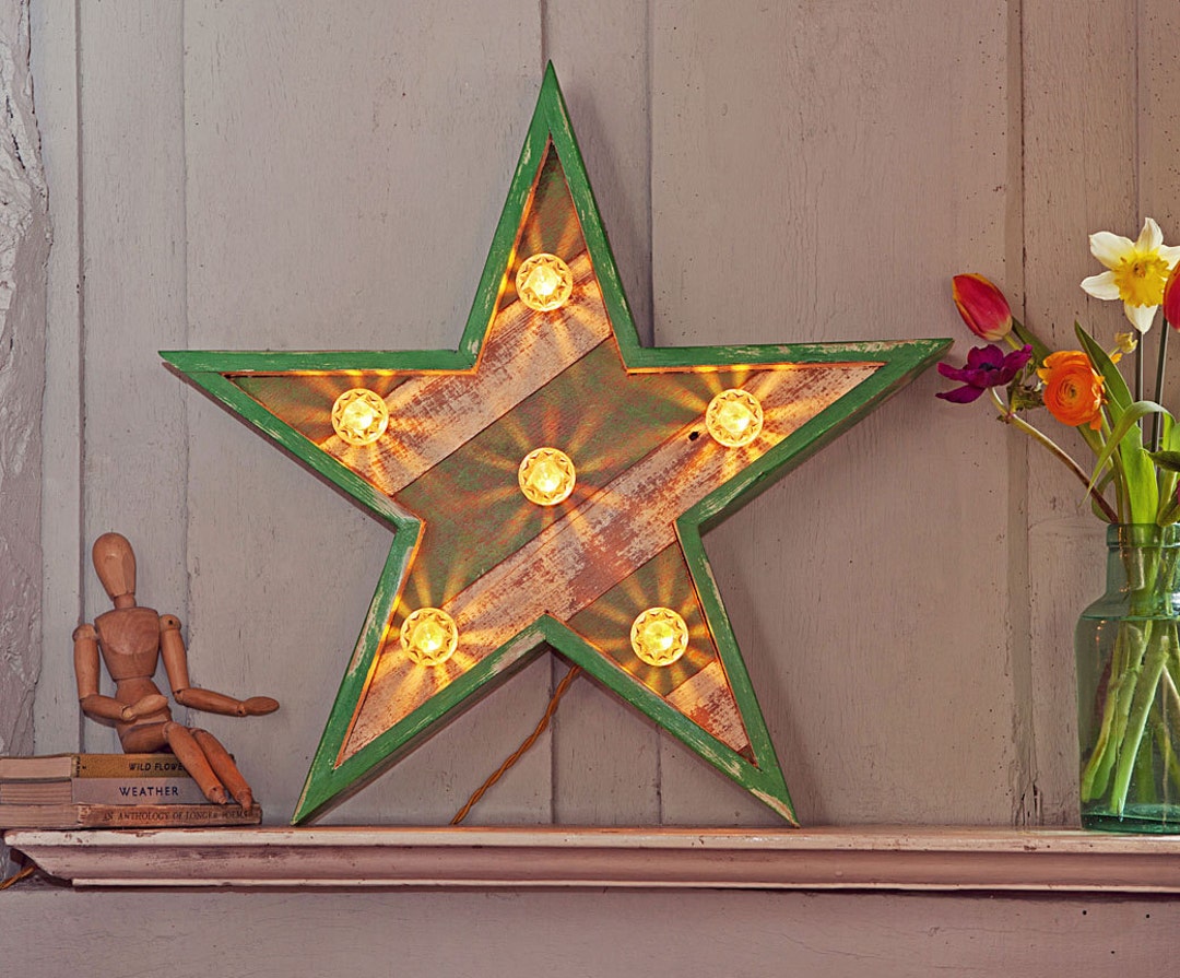 Light up Circus Star Hand Made in the UK - Etsy