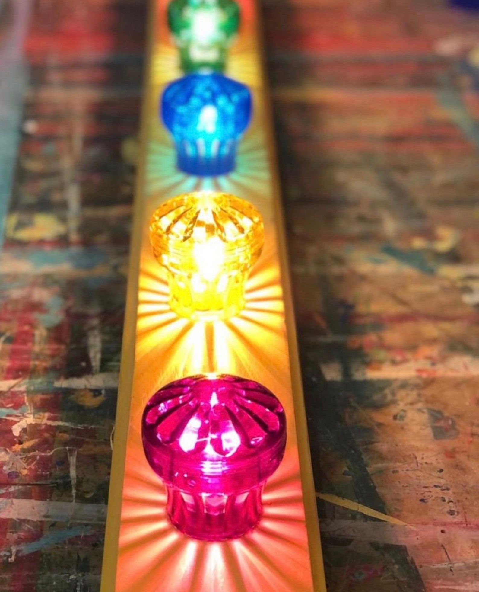 Fairground Wall Light | Colourful Lights- Hand Made in the UK - Etsy UK