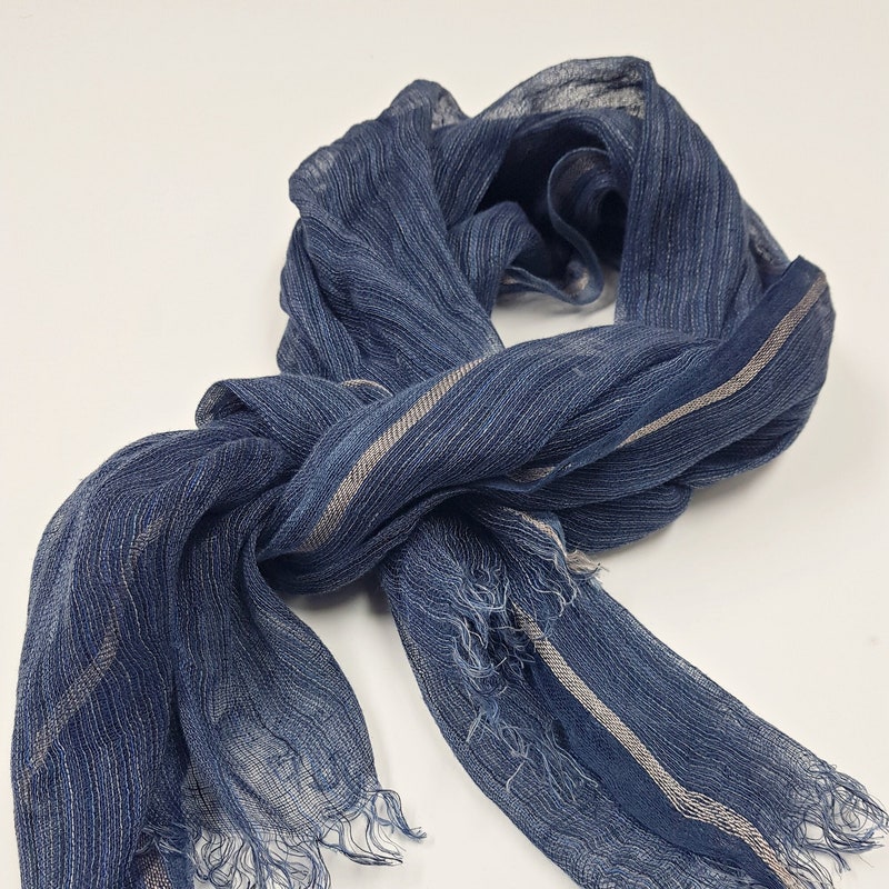 Indigo Blue Scarf - Etsy