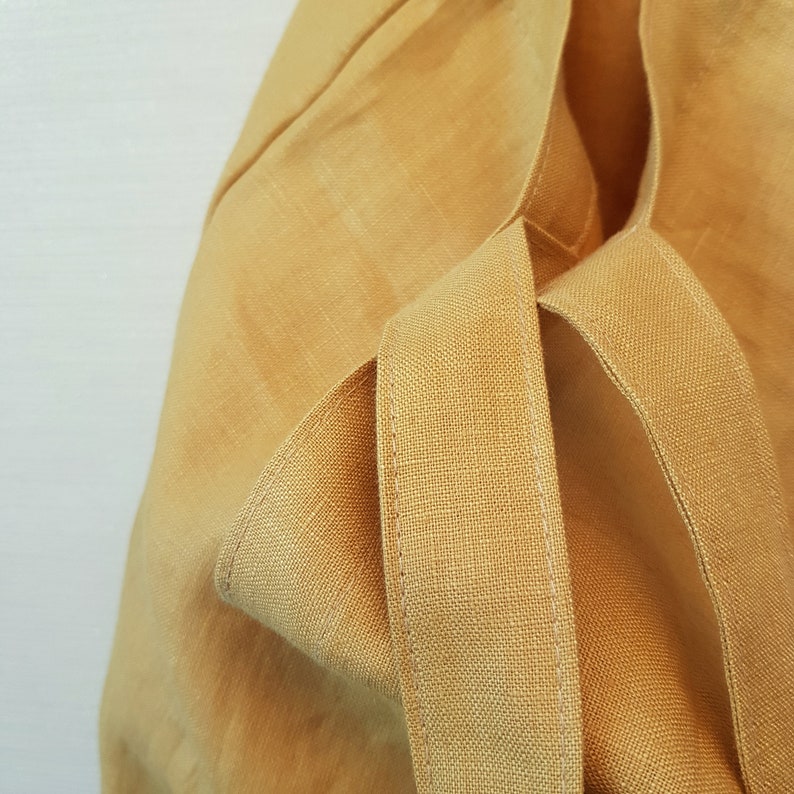 Handmade Linen Tote Bag, Eco Friendly Market Bag (16x17 Inches) - Etsy