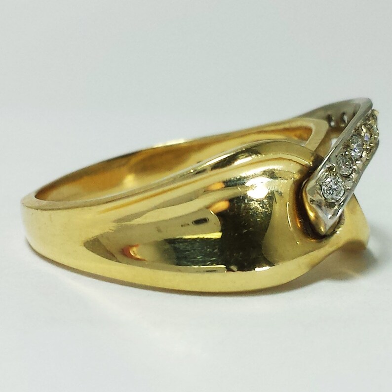 Round Diamond Crossover Bypass Channel Interlocking Open Loop 14K ...