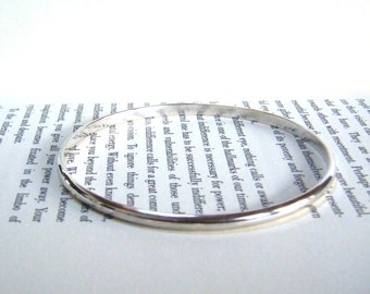 Sterling silver bangle | Etsy