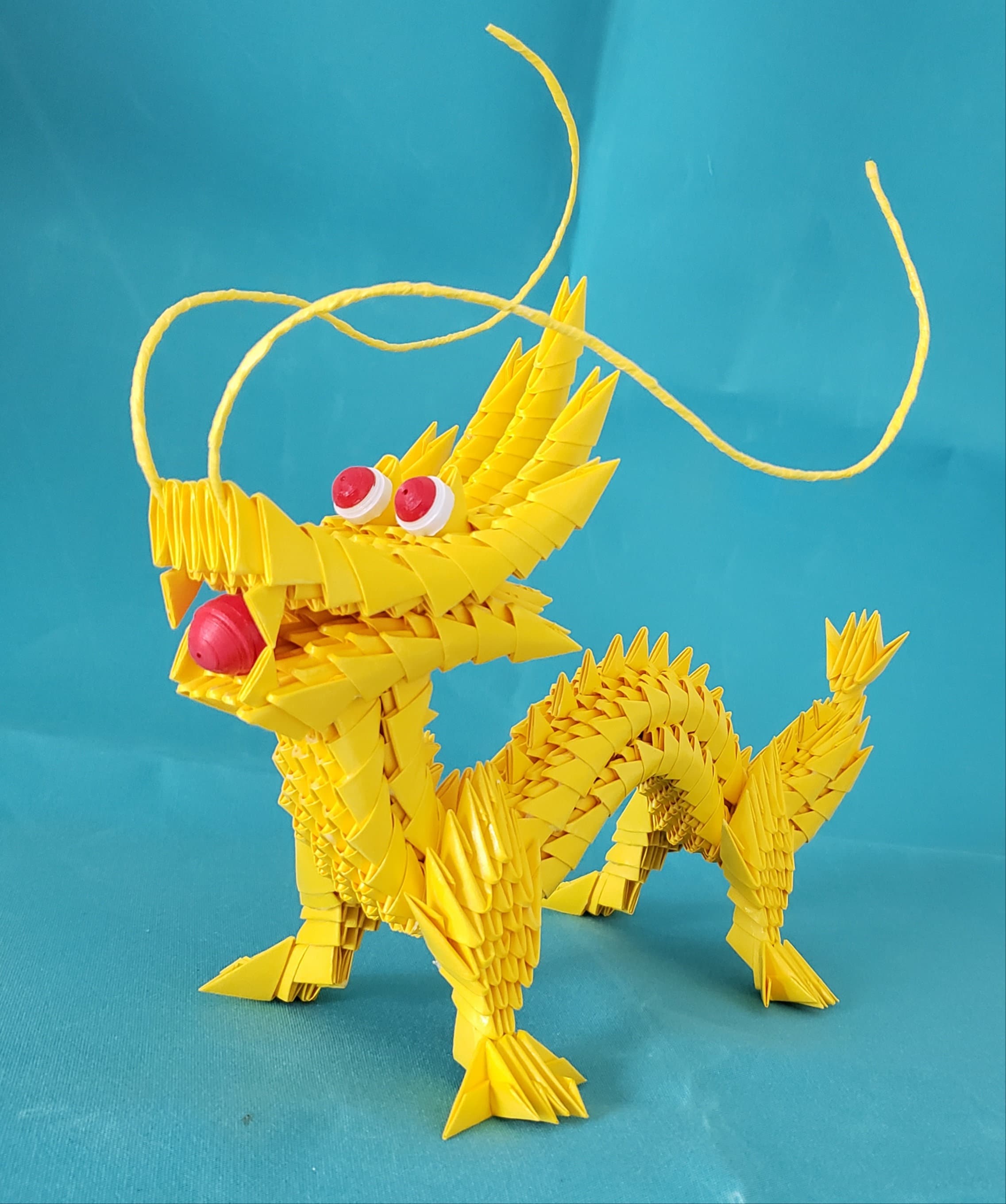 3d Origami Chinese Dragon