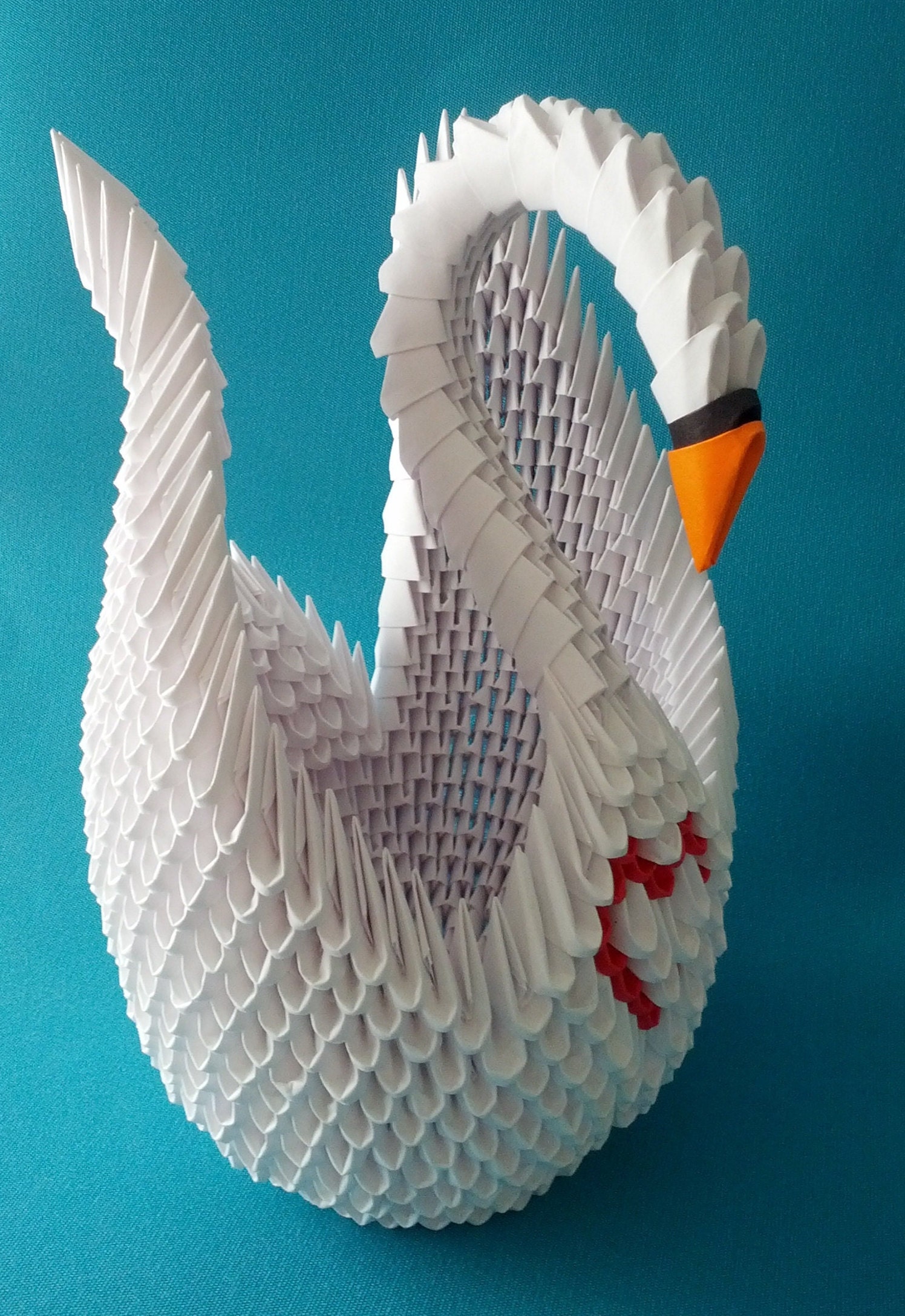 3d Origami Swan Heart