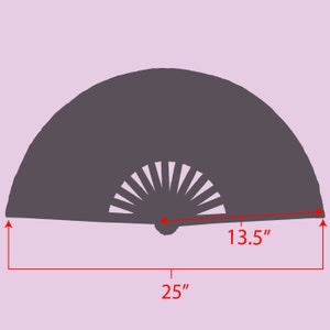 Rave Fan - Lets Dance - Large Festival Accessory for Raves, Concert ...