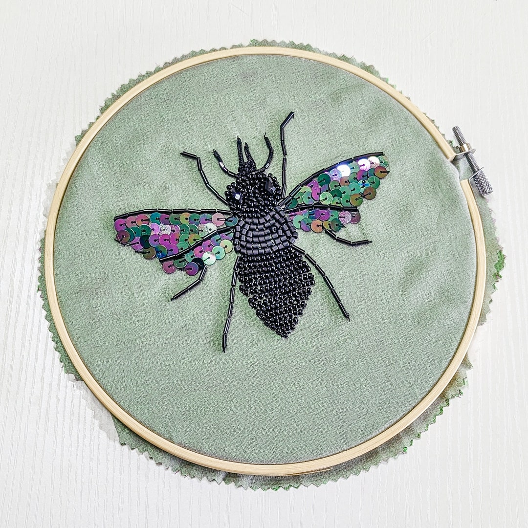 Tambour Embroidery Kit Tropical Bee for Beginner DIY Luneville ...