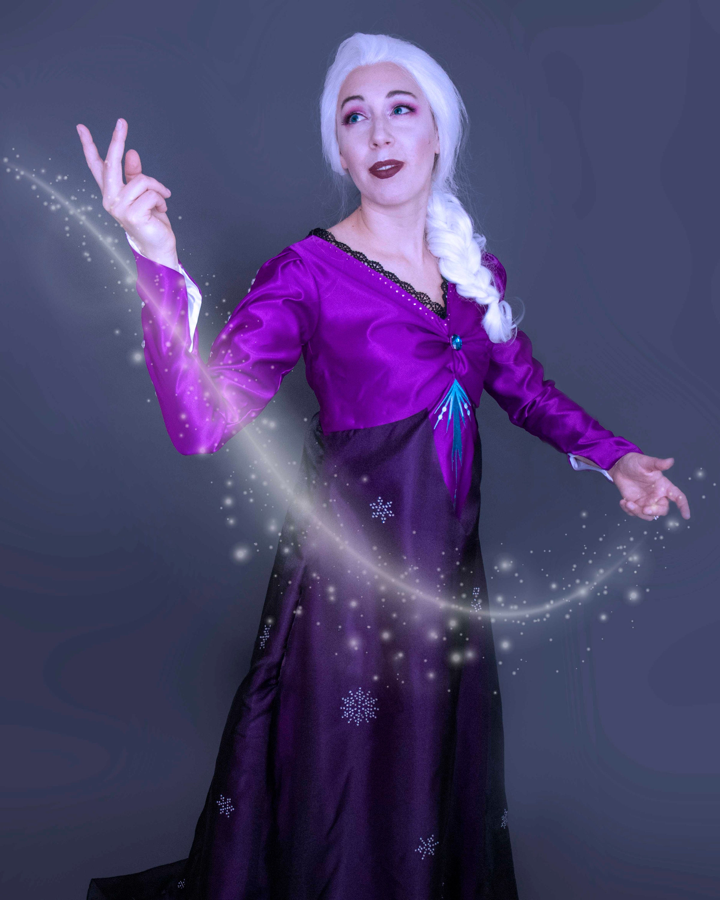 Elsa From Frozen 2 Purple Into the Unknown Dress Downloadable Cosplay ...