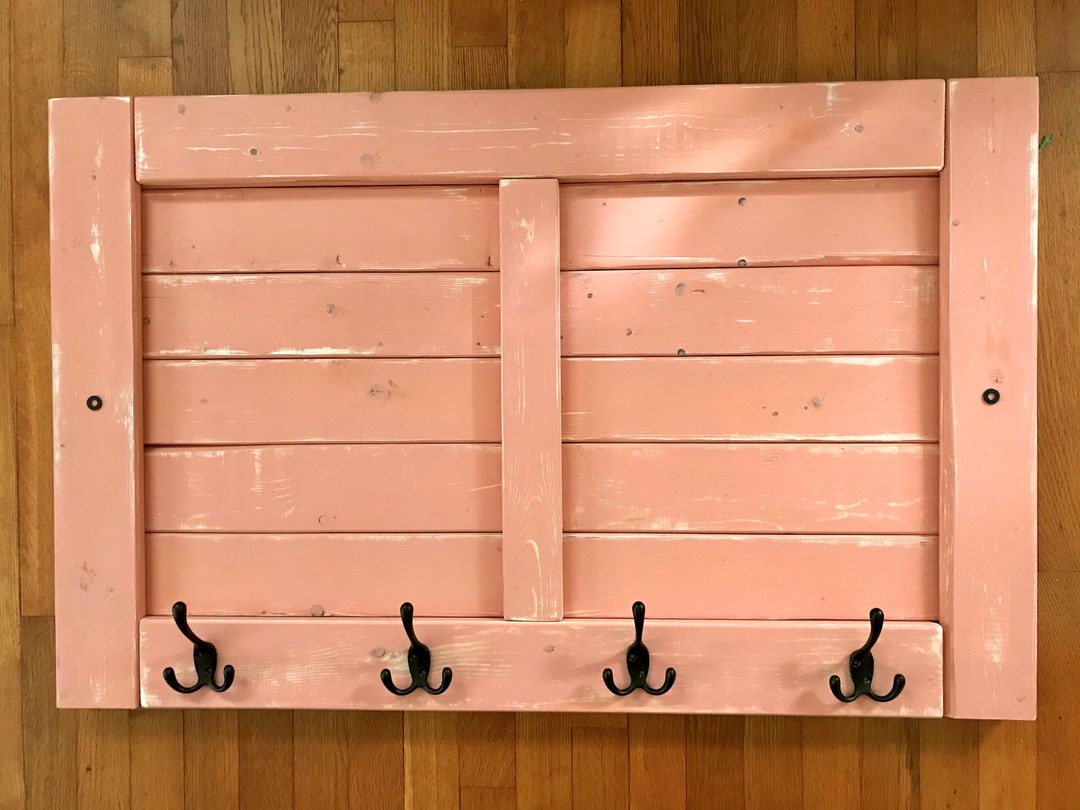 Hook Rail Row of Hooks Rustic Wood Hook Rail Barn Stable - Etsy