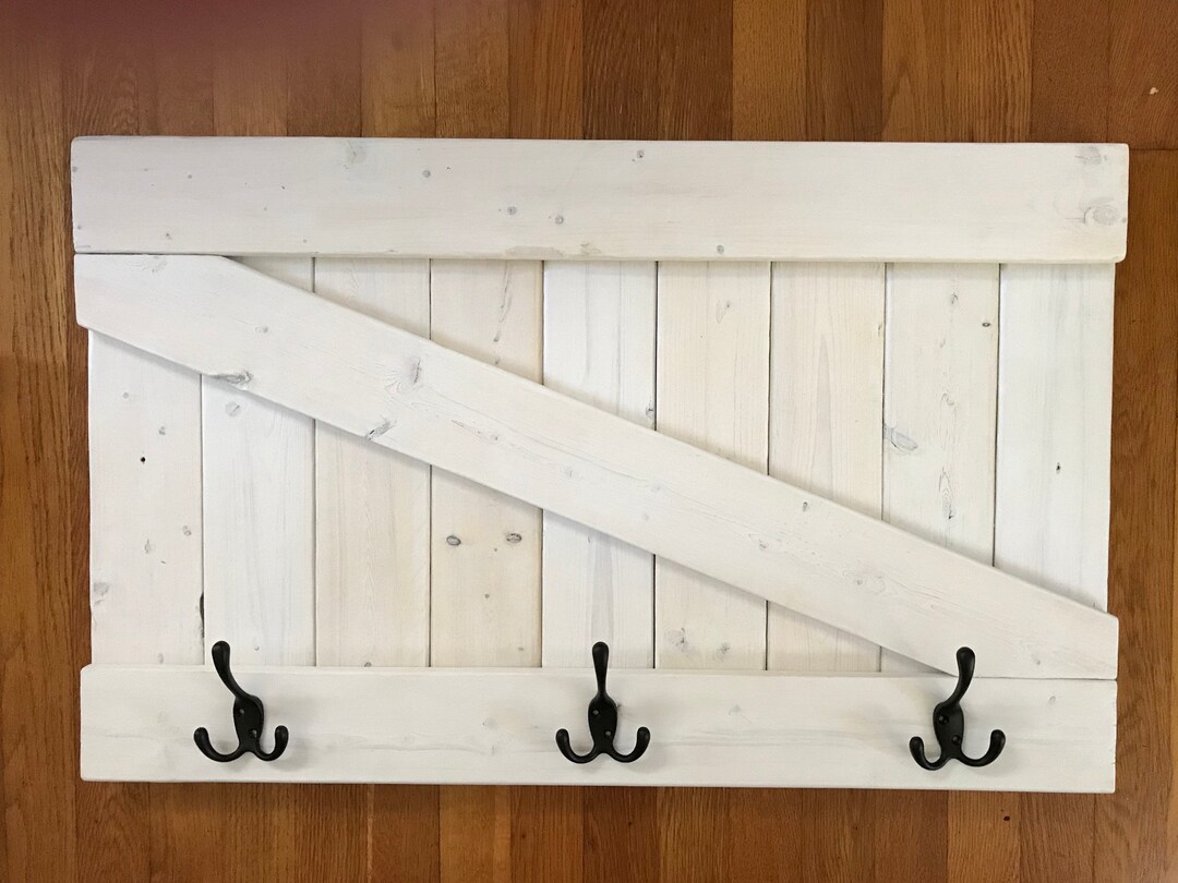 Hook Rail Row of Hooks Rustic Wood Hook Rail Barn Stable - Etsy