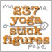 Yoga Asana Stick Figures 237 Downloadable Images for Lesson - Etsy UK
