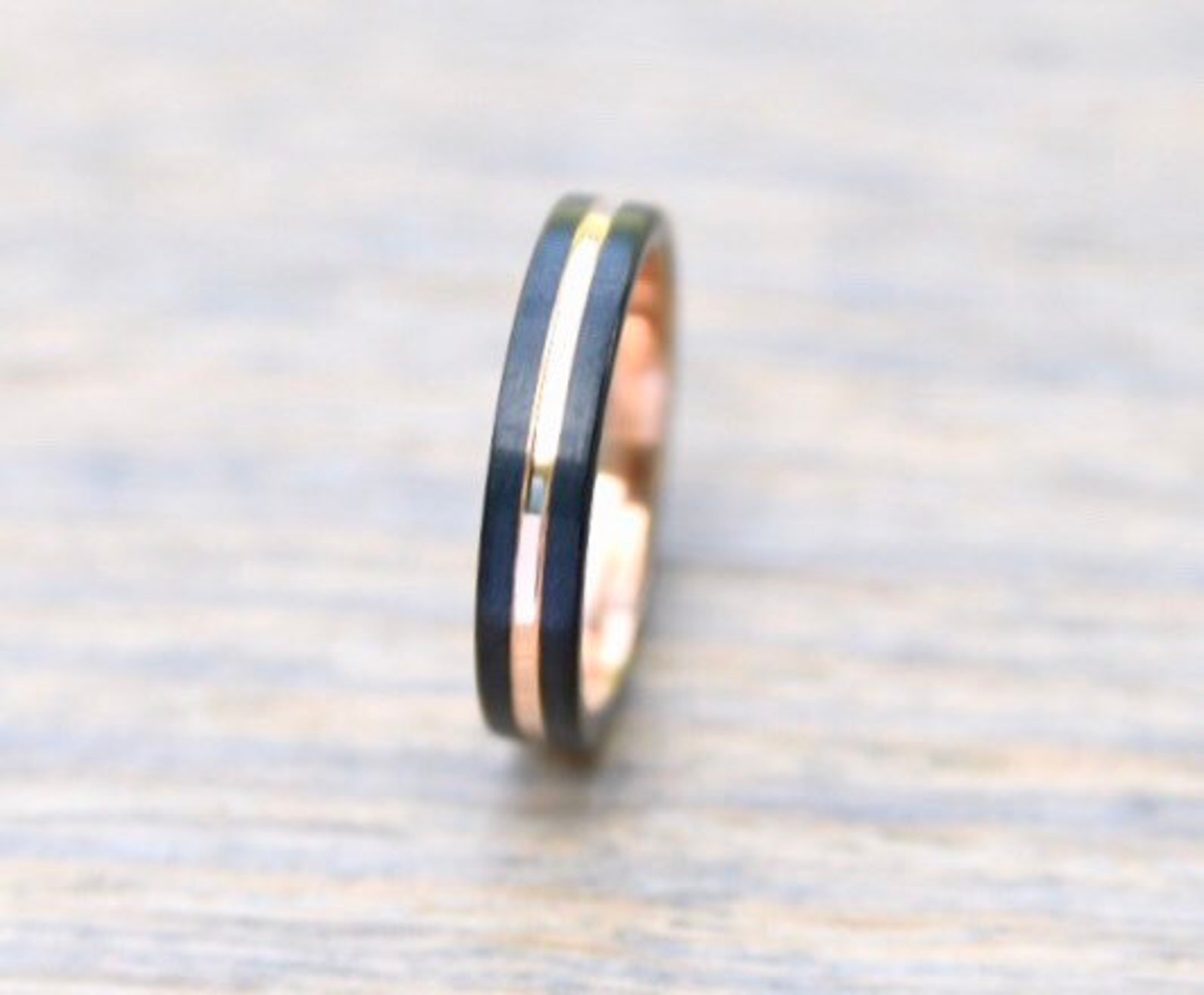 Brushed 4mm Rose Gold tungsten promise ring wedding ring | Etsy