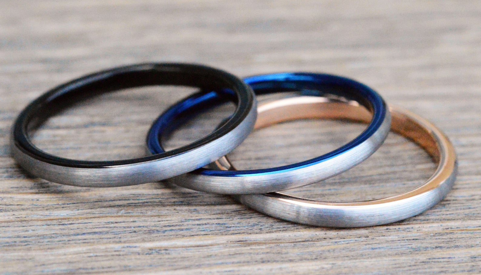 Tungsten Wedding Band 2mm Tungsten Band Rose Gold Tungsten - Etsy