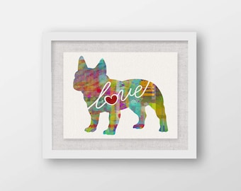 French bulldog art | Etsy