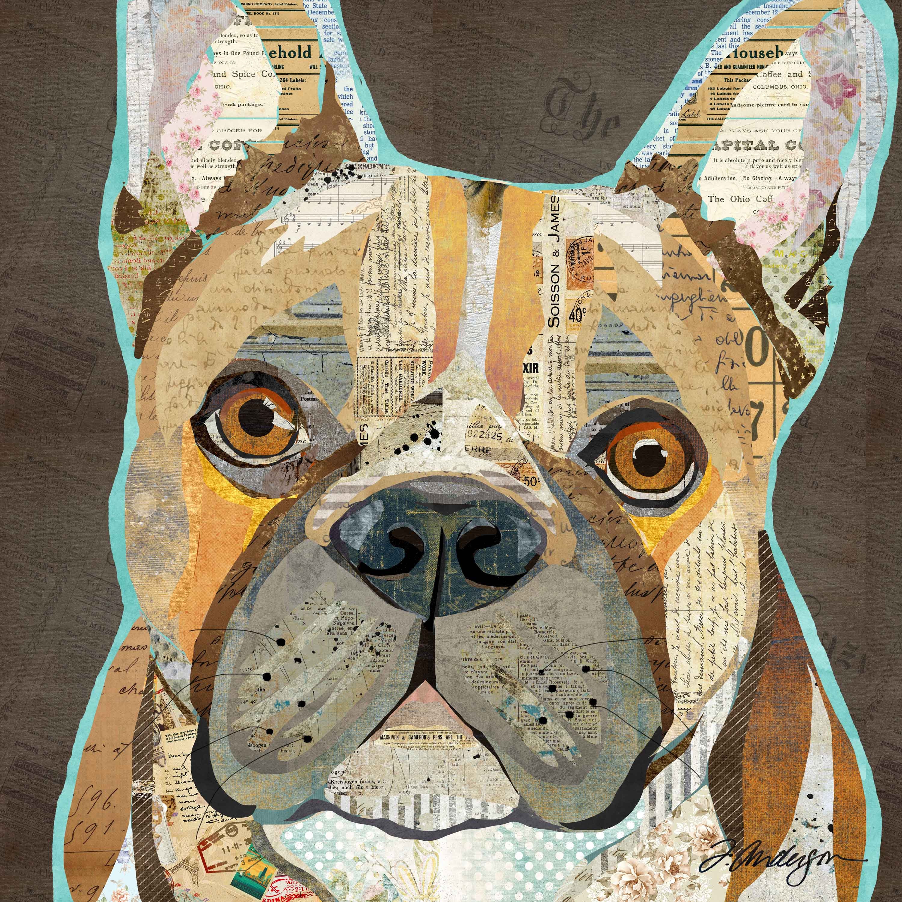 French Bulldog (frenchie) - A Dog Art Collage Wall Hanging for ...