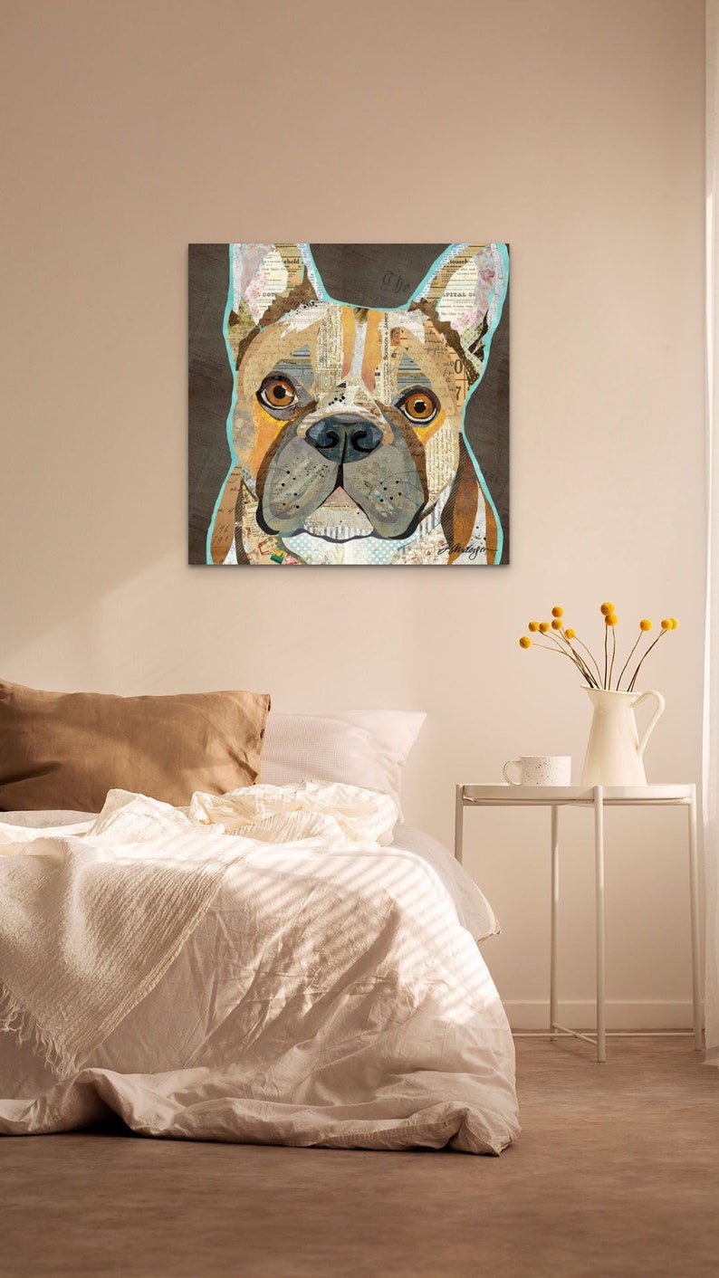 French Bulldog (frenchie) - A Dog Art Collage Wall Hanging for ...