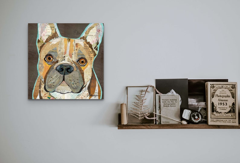 French Bulldog (frenchie) - A Dog Art Collage Wall Hanging for ...