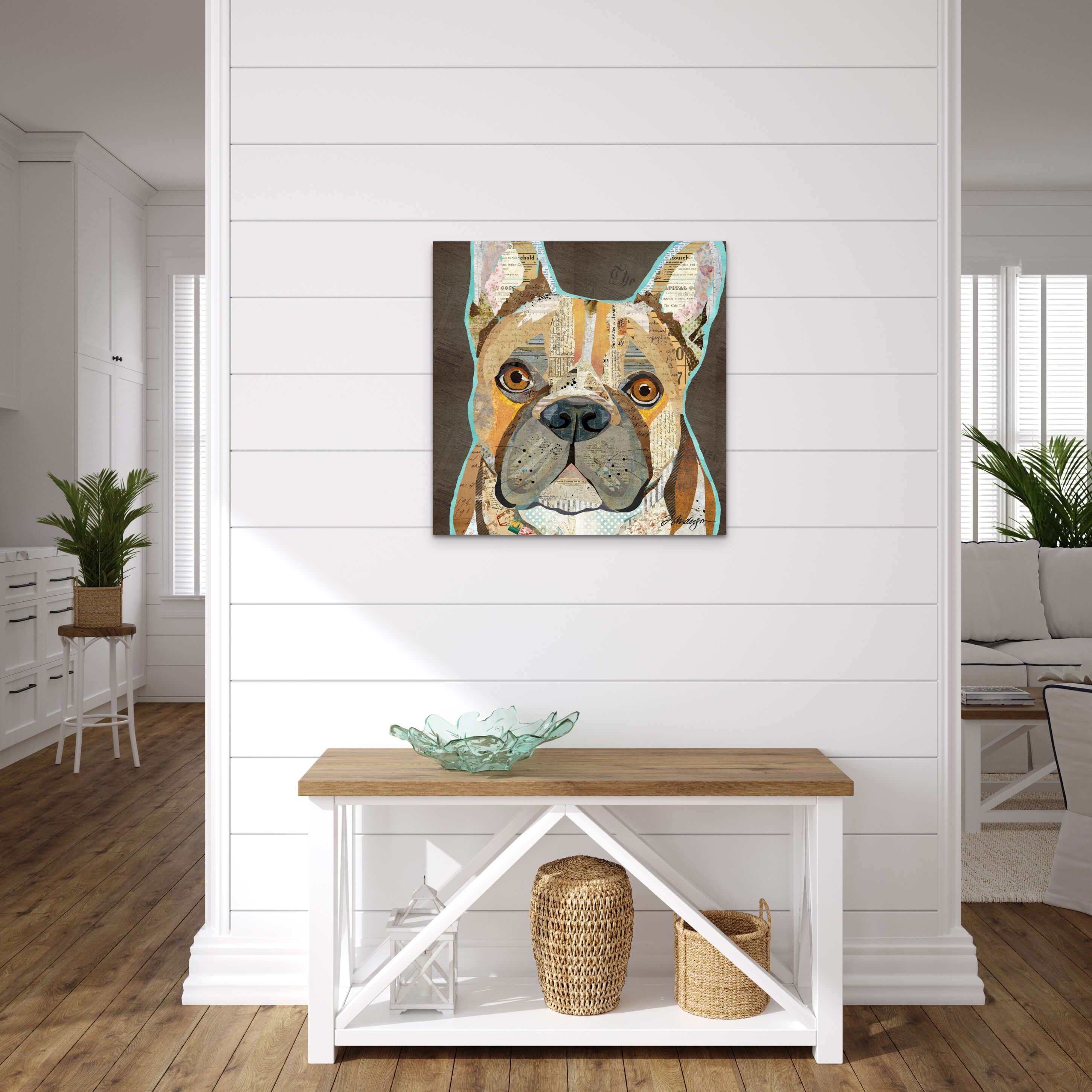 French Bulldog (frenchie) - A Dog Art Collage Wall Hanging for ...