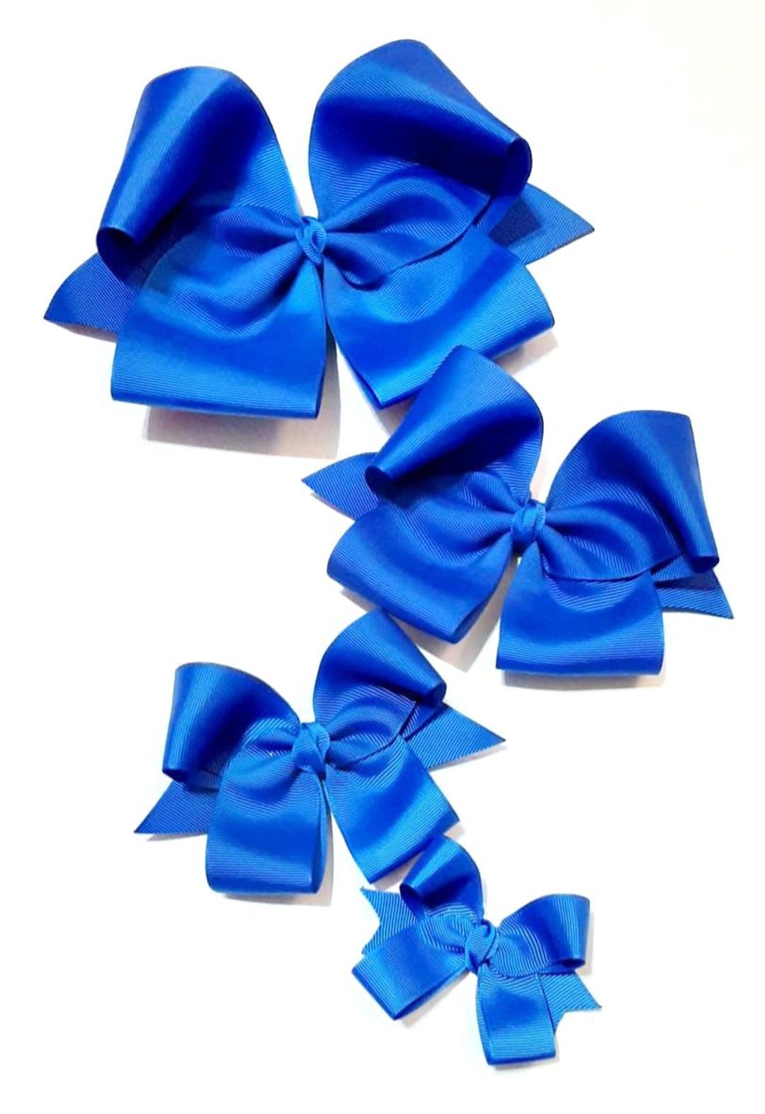 Handmade Royal Blue Hair Bow – Girls Ribbon Bow - Etsy